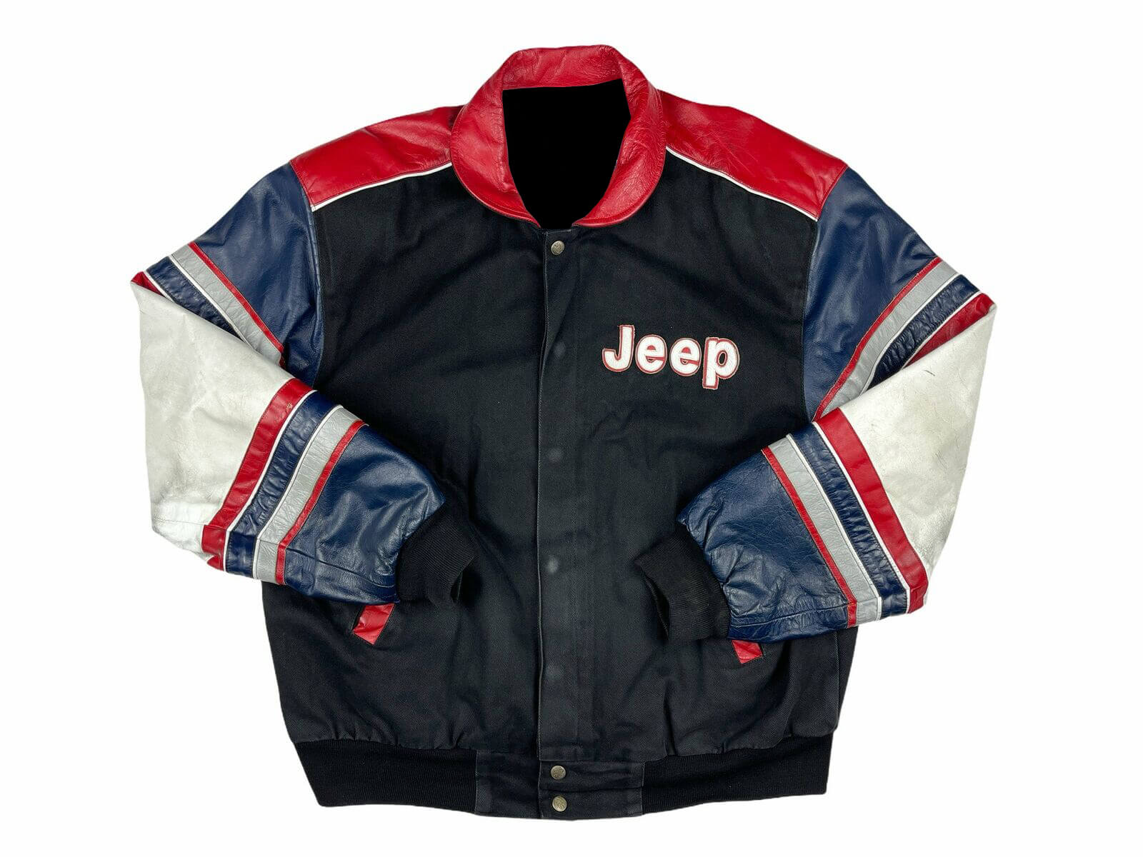 Vintage 90s Jeff Hamilton Jeep Leather Jacket - Maker of Jacket