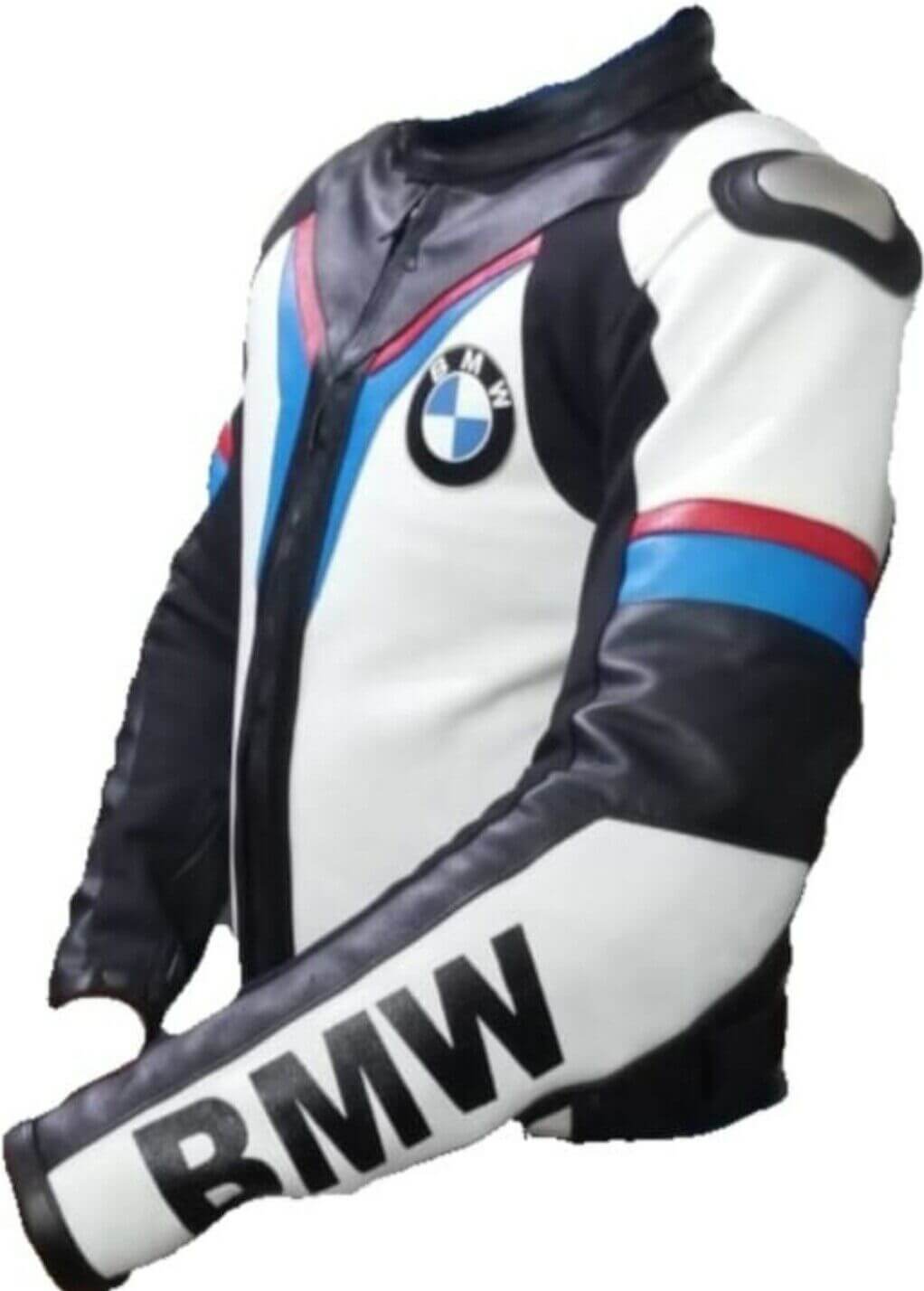 BMW Motorrad White Motorcycle Racing Leather Jacket - Maker of Jacket