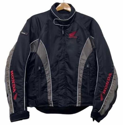 Black Gray Honda Motorcycle Textile Jacket - Maker of Jacket