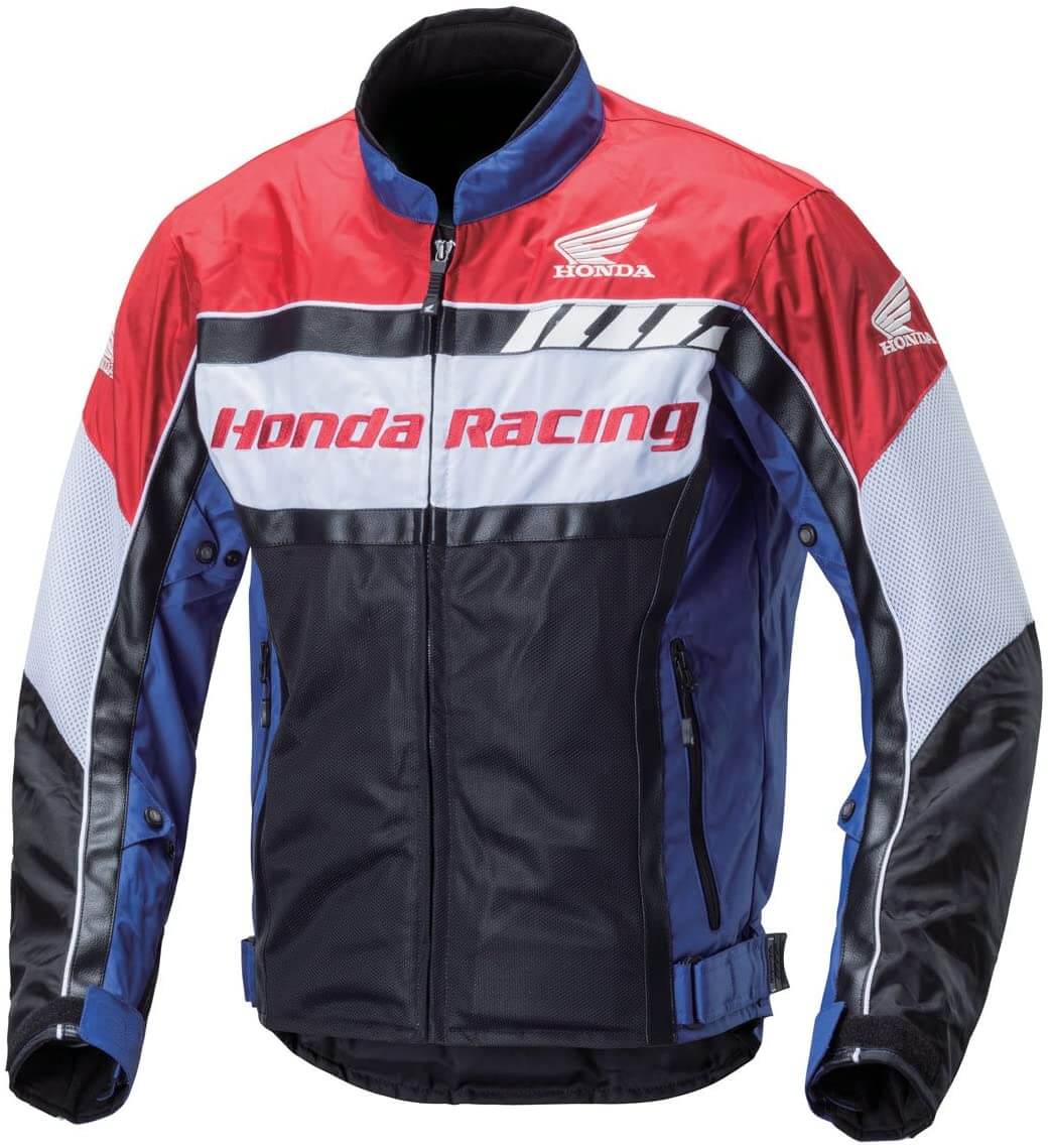 Honda Motorcycle Blue And Red Racing Jacket - Maker of Jacket