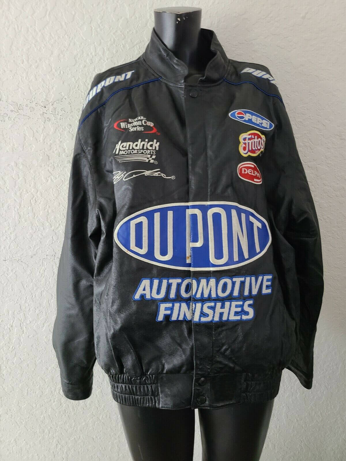 Jeff Gordon NASCAR DuPont Leather Jacket - Maker of Jacket