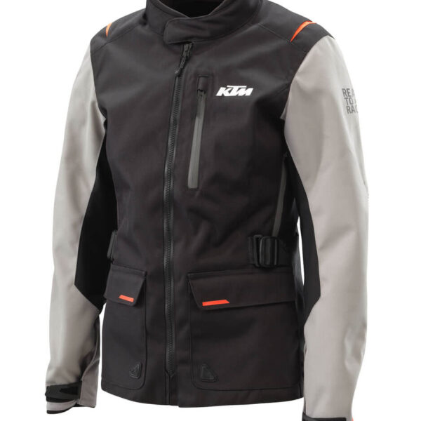 KTM Motorcycle Gray And Black Textile Jacket - Maker of Jacket