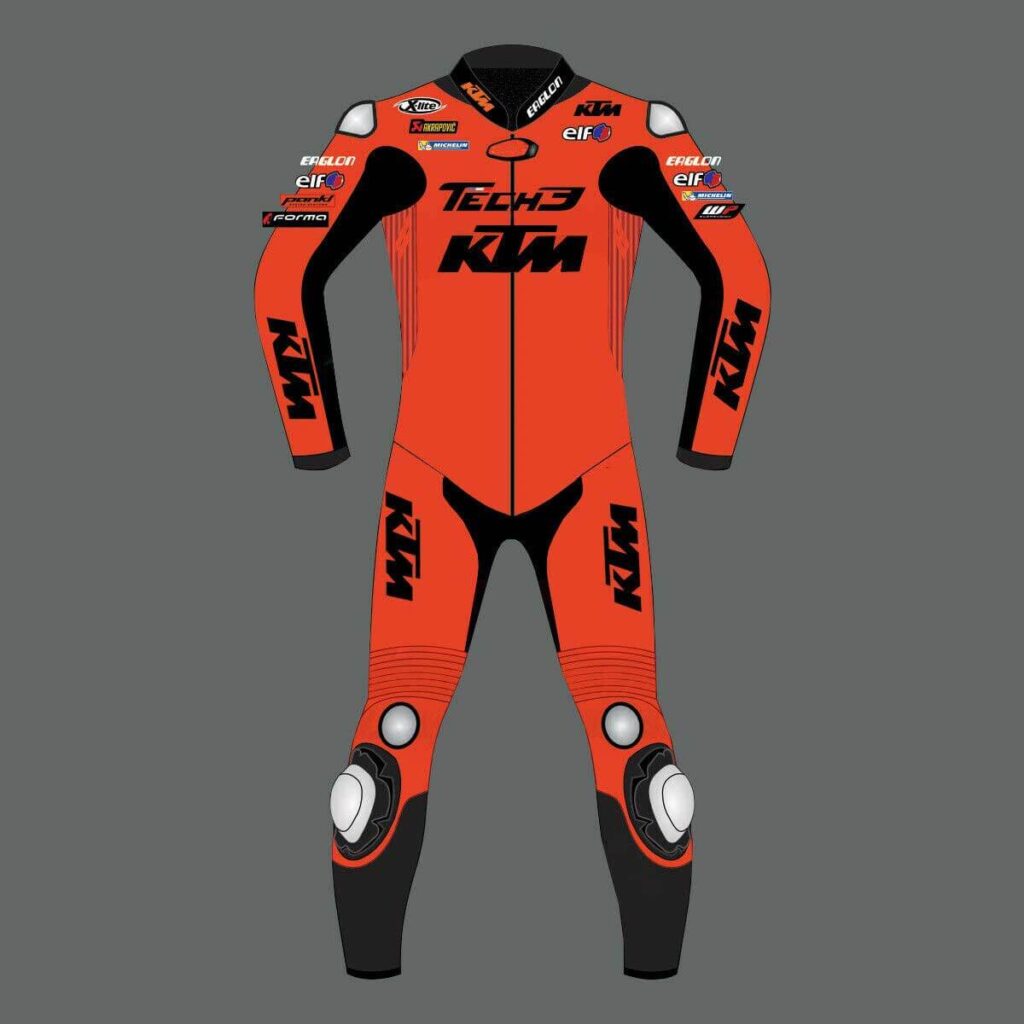 Black Red Ferrari SJ Motorcycle Racing Leather Suit - Maker of Jacket