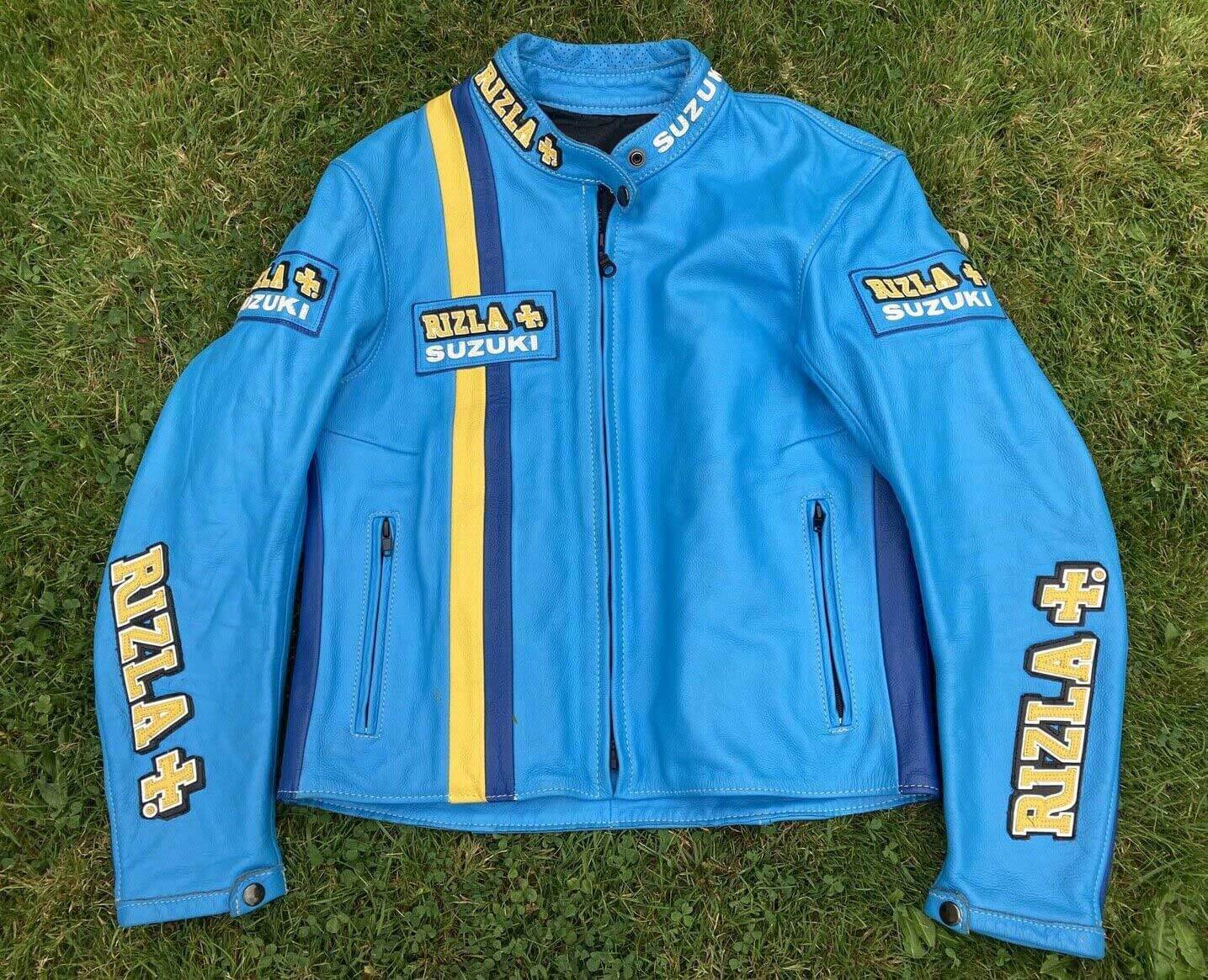 Suzuki Rizla Motorcycle Leather Jacket - Maker of Jacket