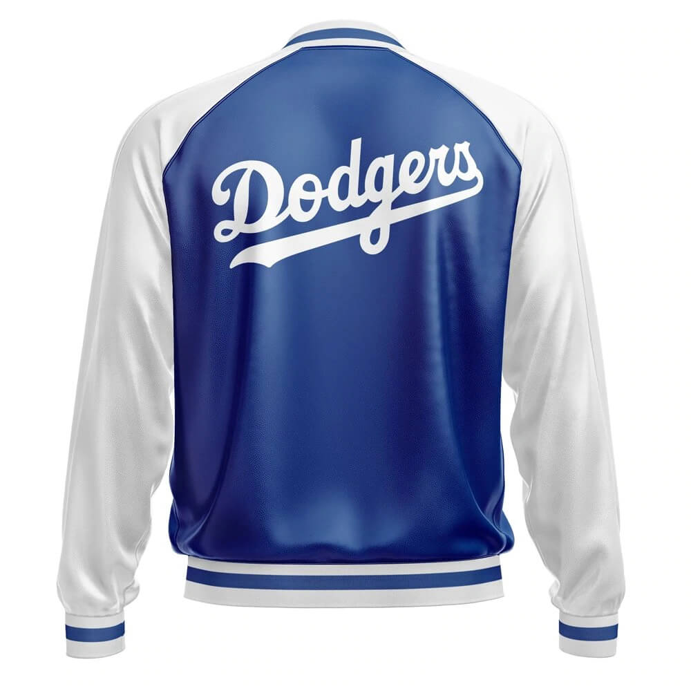 Los Angeles Dodgers MLB Leather Bomber Jacket - Maker of Jacket