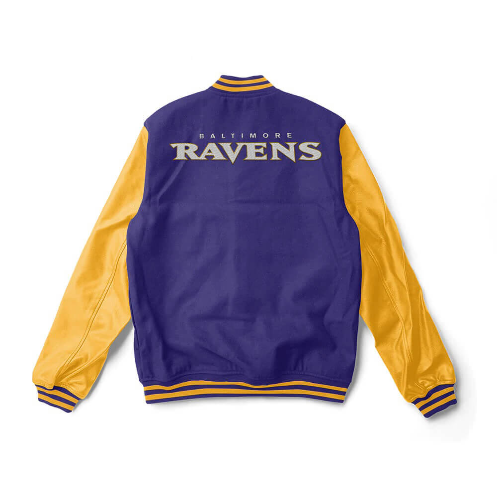 Baltimore Ravens NFL Letterman Varsity Jacket - Maker of Jacket