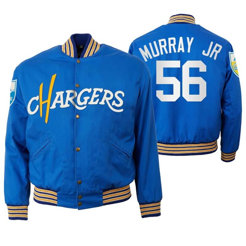 Kenneth Murray Jr Los Angeles Chargers Satin Jacket - Maker of Jacket