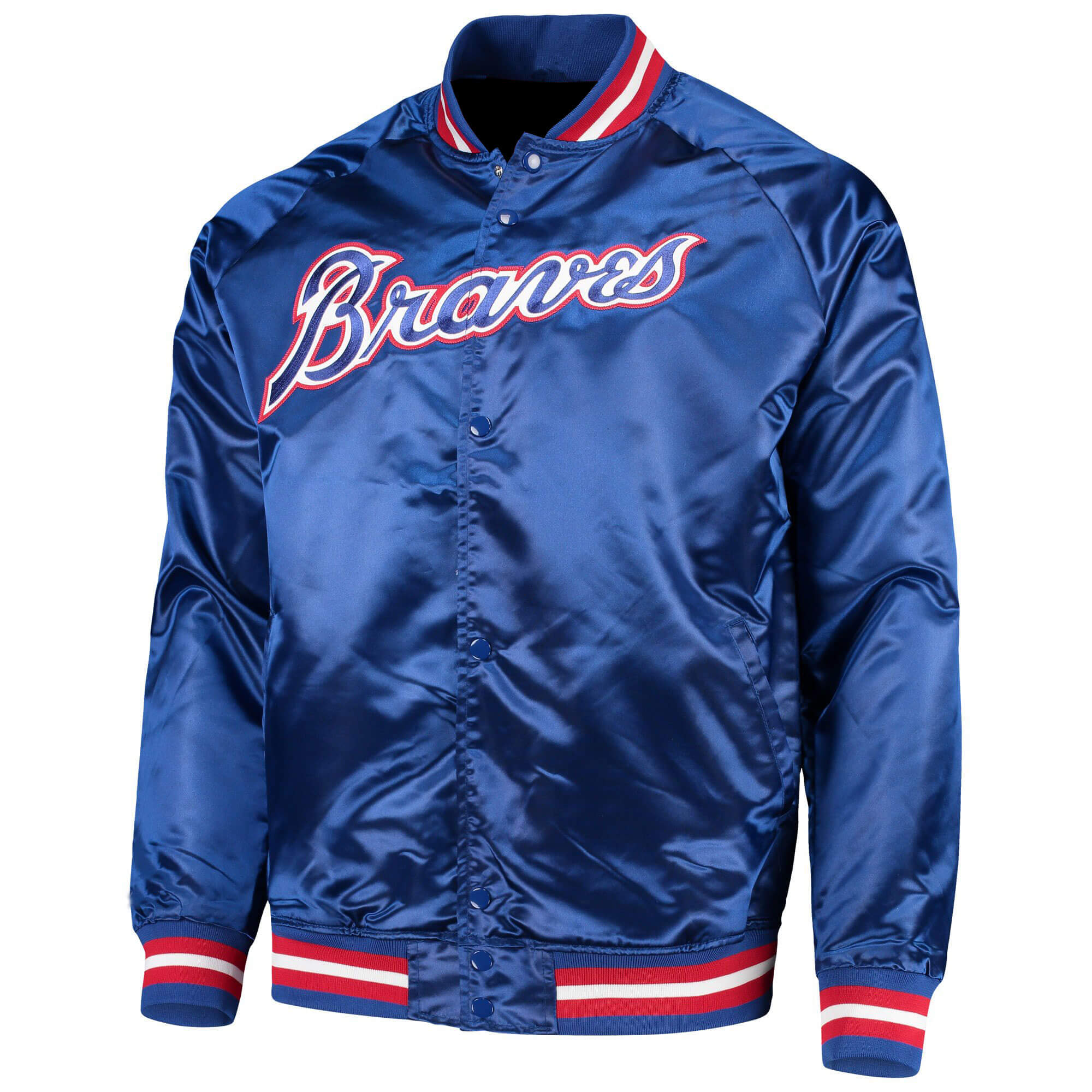 MLB Atlanta Braves Lightweight Satin Jacket - Maker of Jacket