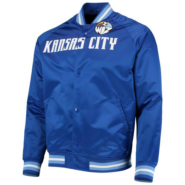 MLB Blue Kansas City Royals Satin Jacket - Maker of Jacket