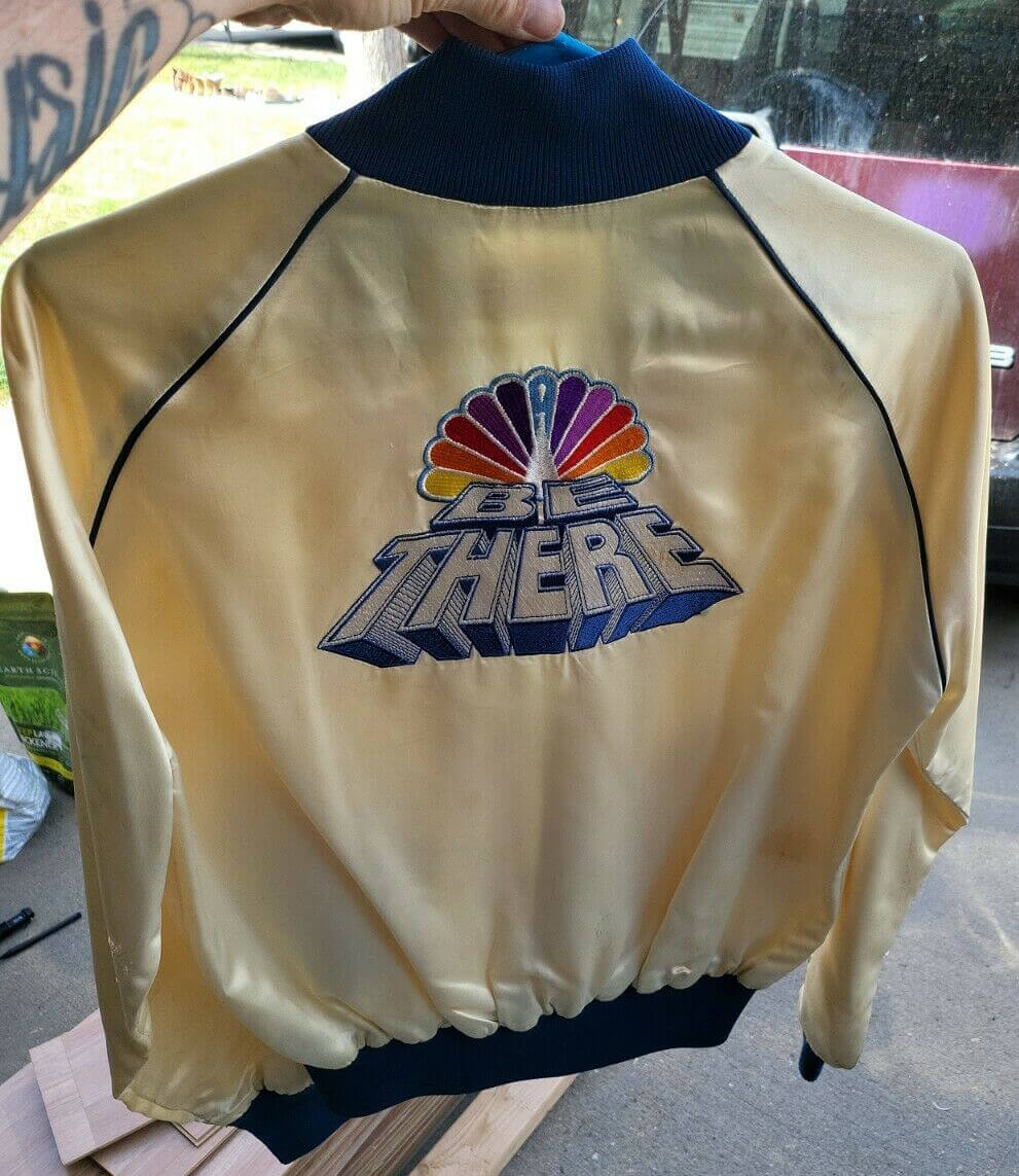 NBC Be There Vintage 1983 Satin Jacket - Maker of Jacket