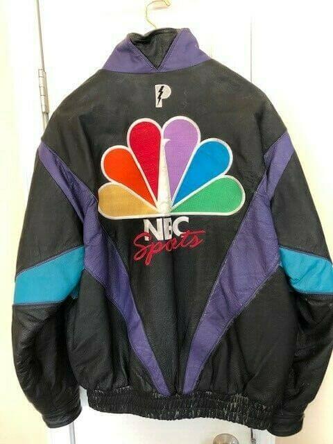 NBC Sports Crew Pro Player Multi Leather Jacket - Maker of Jacket