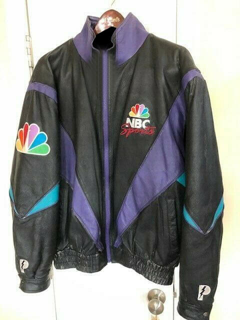 NBC Sports Crew Pro Player Multi Leather Jacket - Maker of Jacket