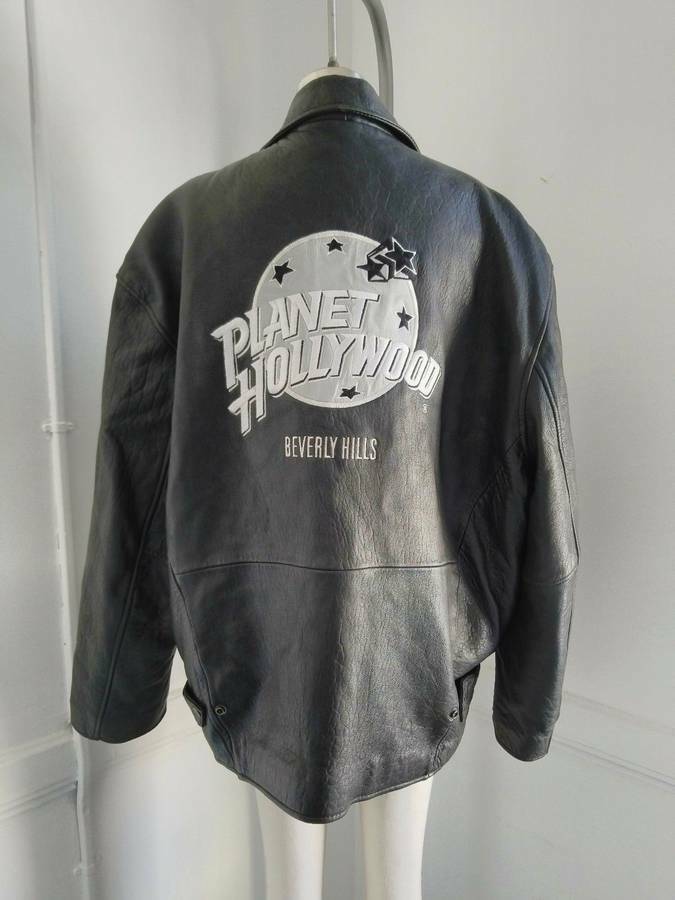 Planet Hollywood Beverly Hills Black Leather Jacket - Maker of Jacket