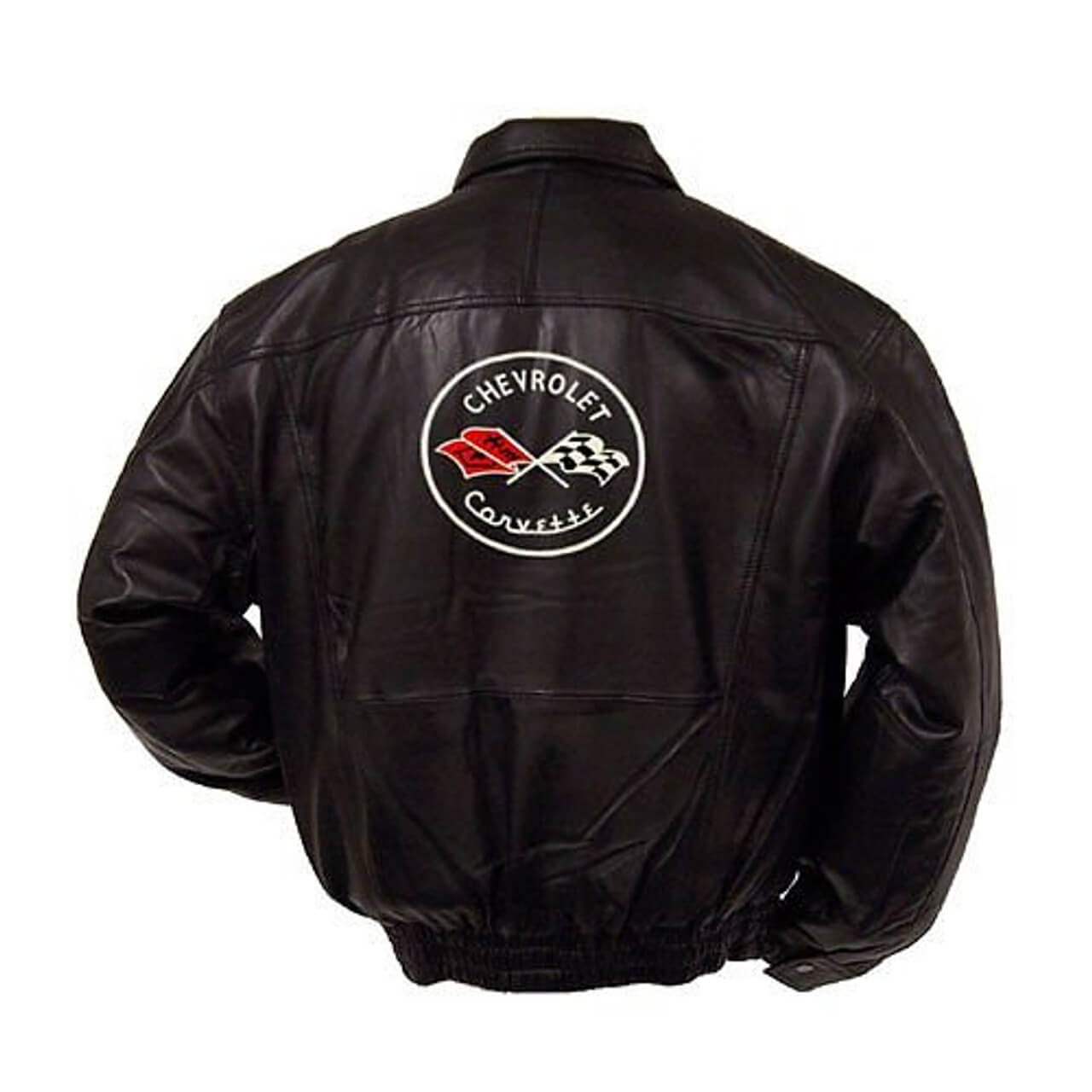 Chevrolet Corvette C1 Black Racing Leather Jacket - Maker of Jacket
