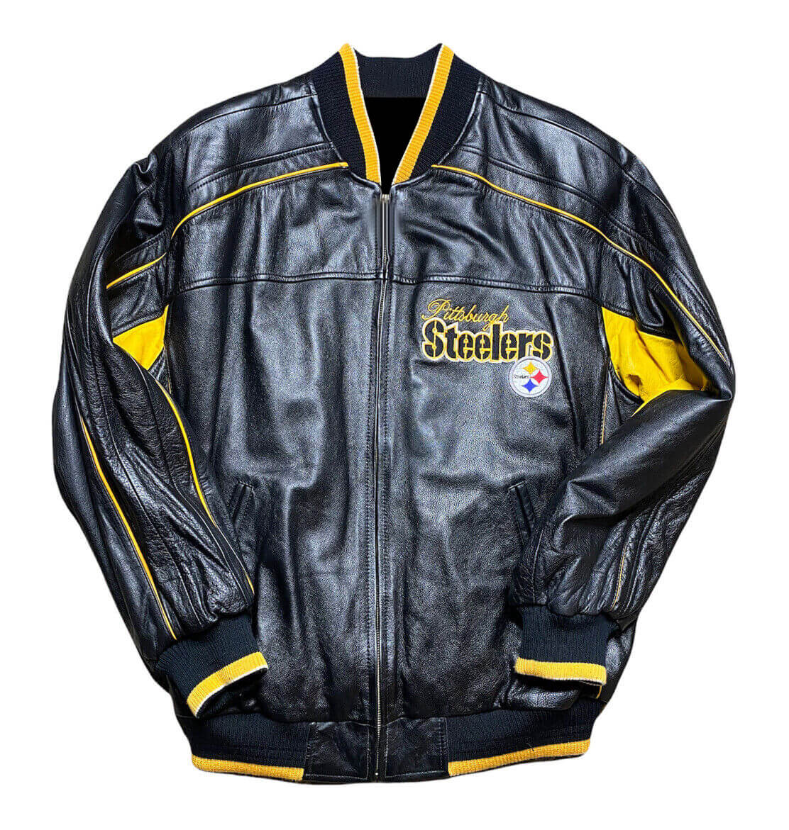 Vintage Pittsburgh Steelers Carl Banks G-III Leather Jacket - Maker of ...