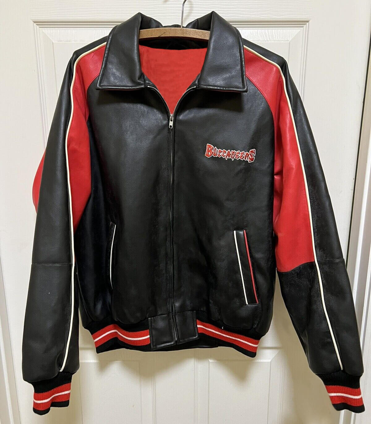 NFL Football Team Tampa Bay Buccaneers Leather Jacket - Maker of Jacket