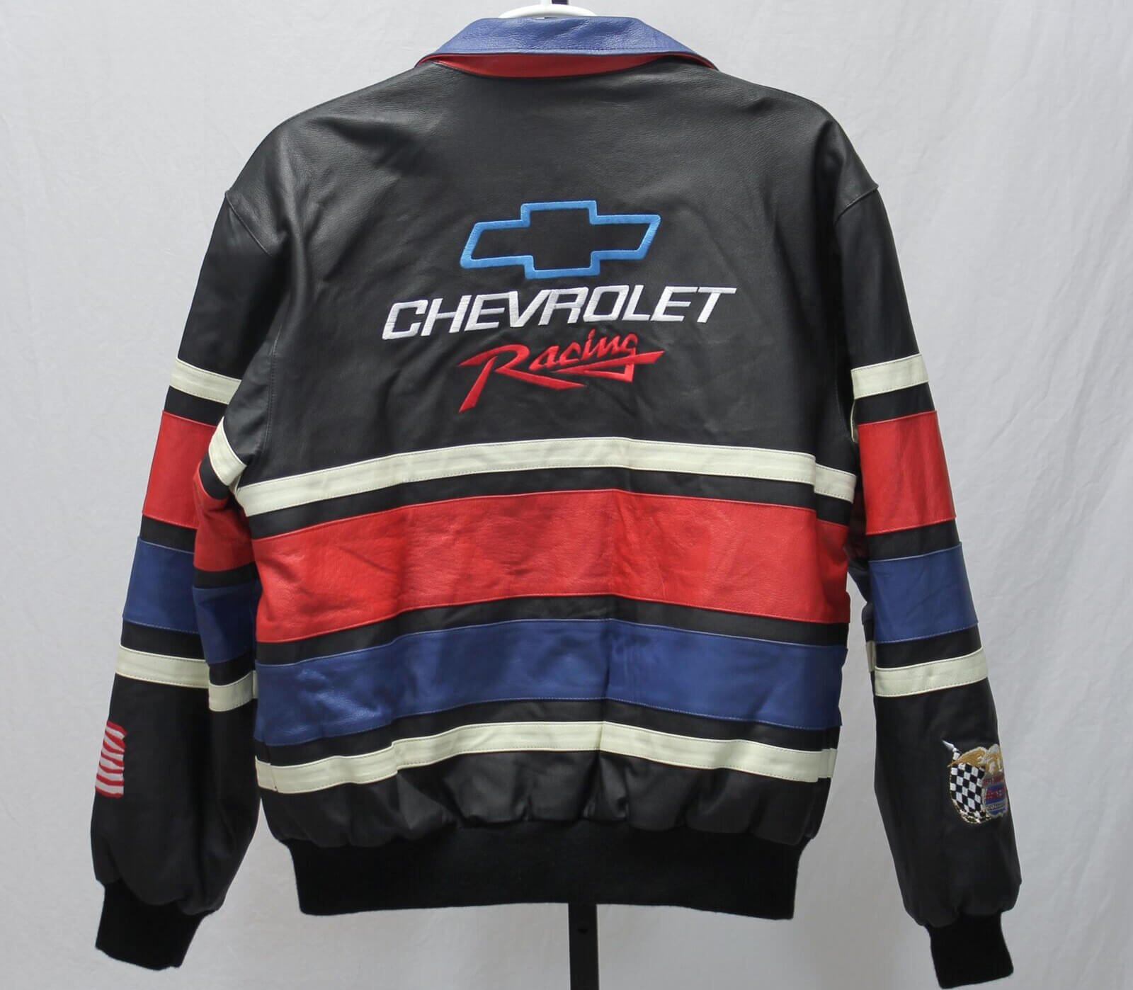 Jeff Hamilton Chevrolet Racing Leather Jacket - Maker of Jacket