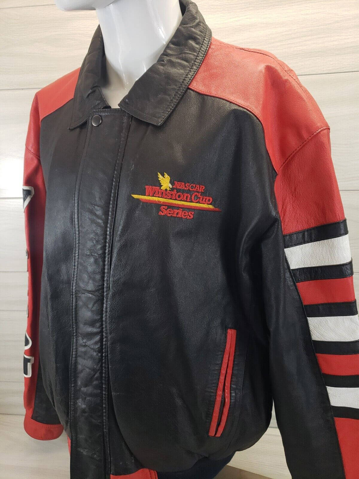 Vintage Nascar Winston Cup Series Leather Jacket - Maker of Jacket