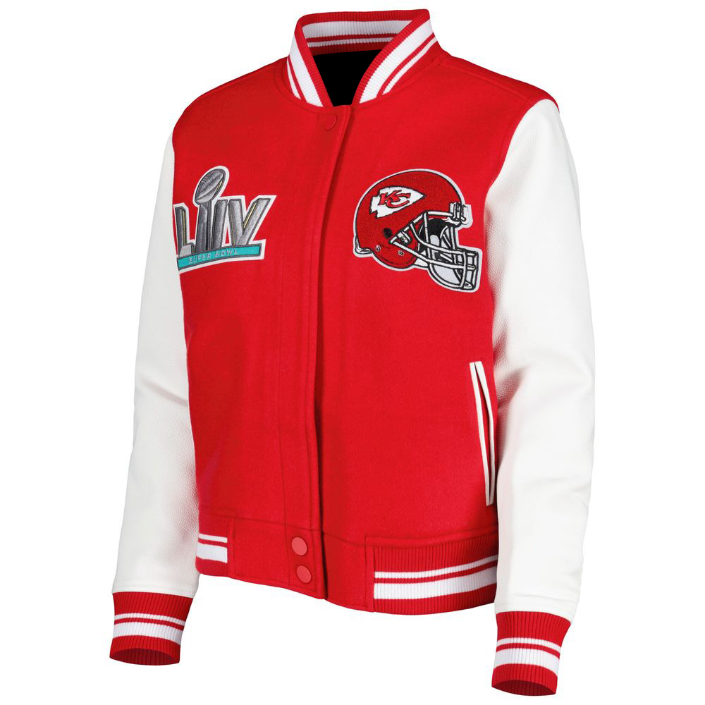 Kansas City Chiefs Red White Varsity Jacket - Maker of Jacket