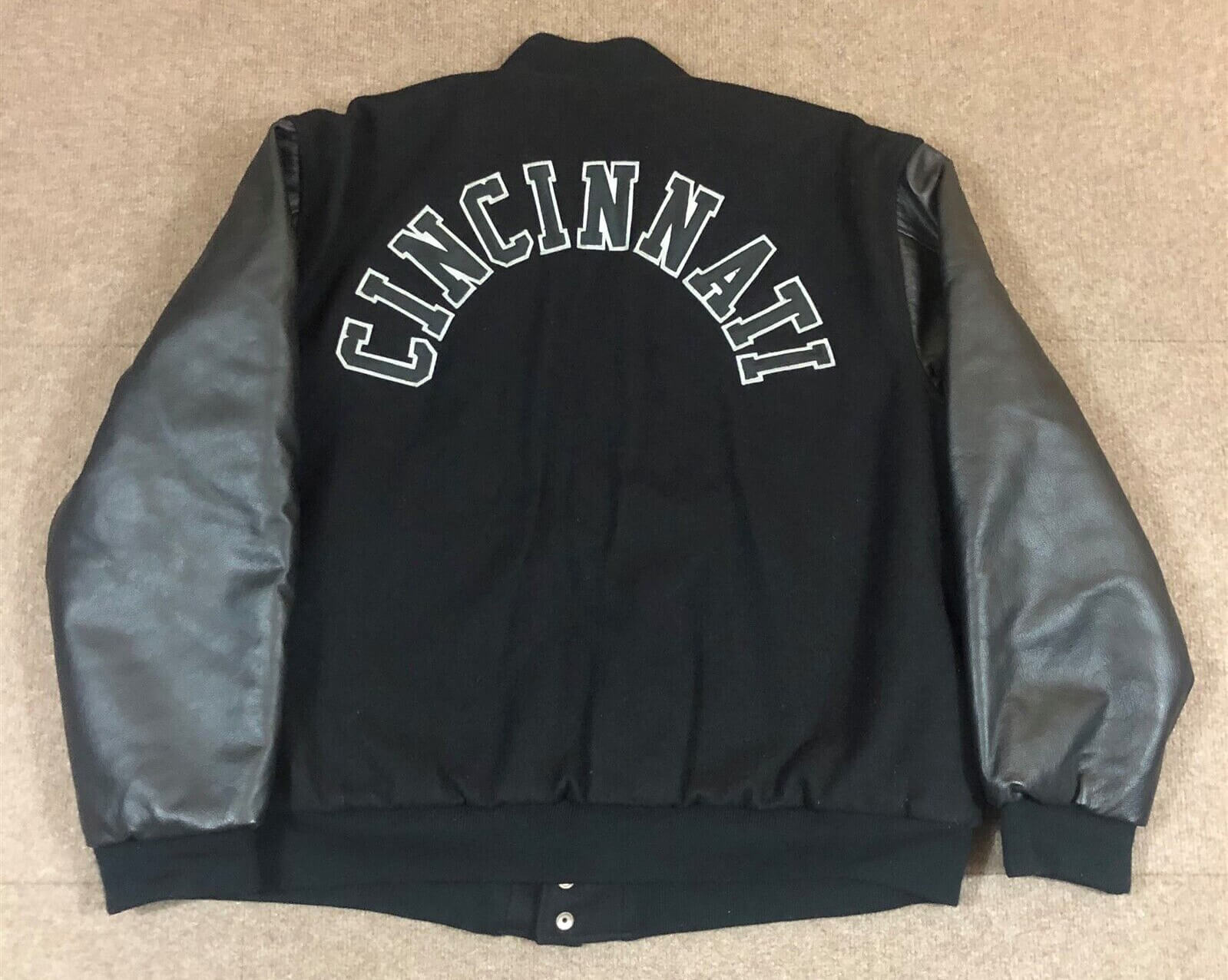 Vintage Cincinnati Bearcats Black Varsity Jacket - Maker of Jacket