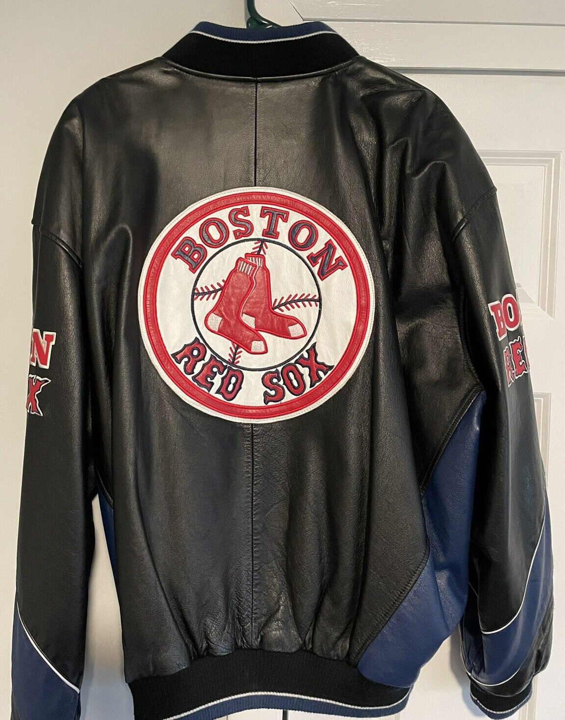 Vtg MLB Team Boston Red Sox Leather Jacket - Maker of Jacket