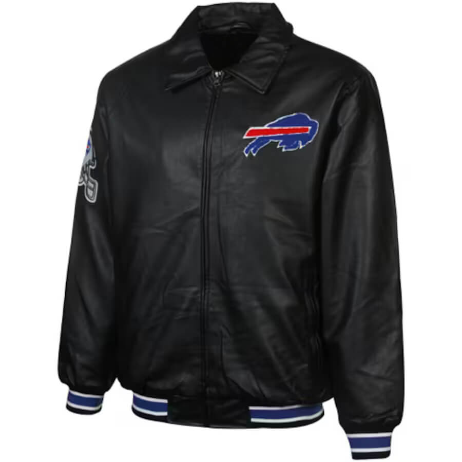 Buffalo Bills Black Leather Jacket - Maker of Jacket