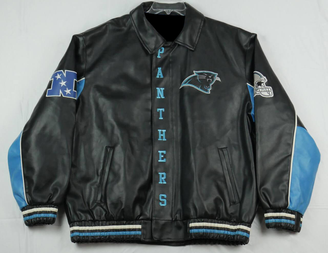 Carolina Panthers Football Team Leather Jacket - Maker of Jacket