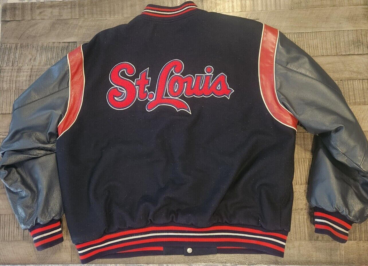 St Louis Cardinals Black MLB Team Varsity Jacket - Maker of Jacket