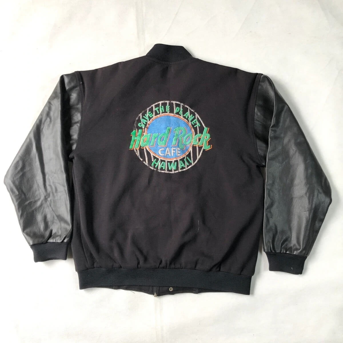 Vintage Hard Rock Cafe Hawaii Black Varsity Jacket - Maker of Jacket