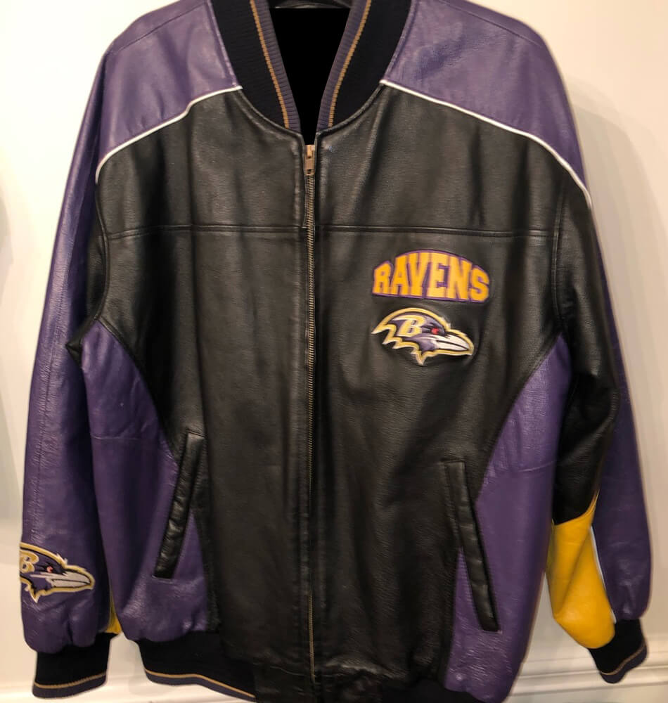 Vintage NFL Baltimore Ravens Leather Jacket - Maker of Jacket