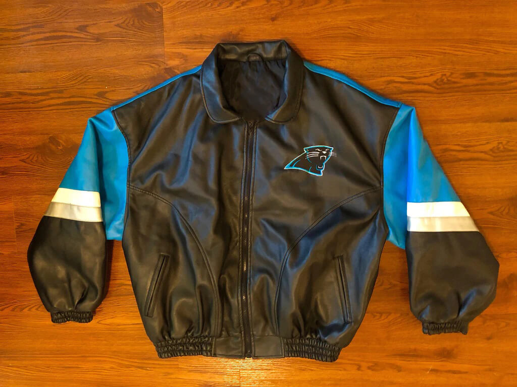 Vintage Carolina Panthers Leather Jacket - Maker of Jacket
