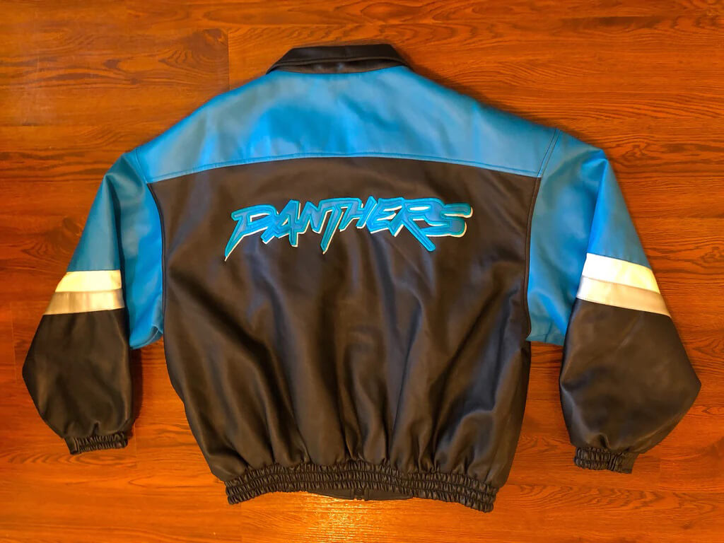 Vintage NFL Carolina Panthers Leather Jacket - Maker of Jacket