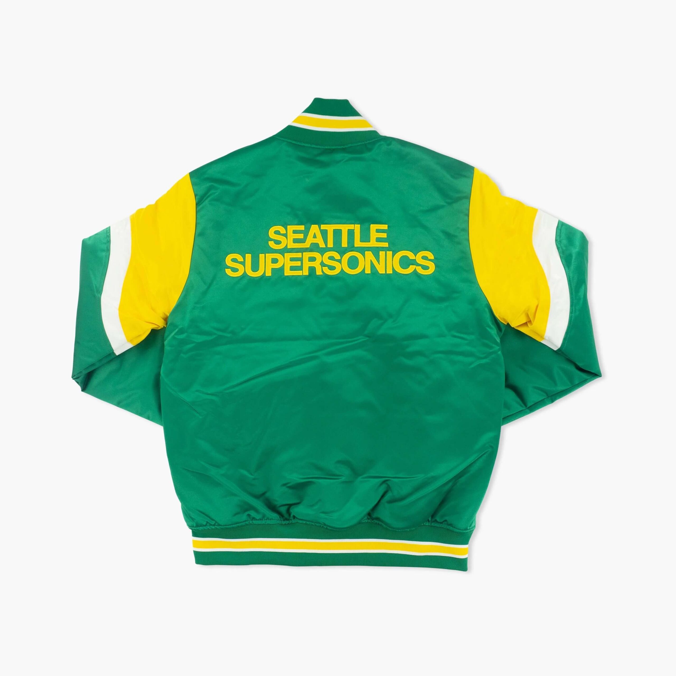 Seattle Supersonics NBA Green Satin Jacket - Maker of Jacket
