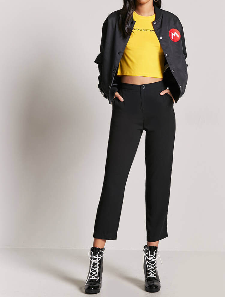 Super Mario Kart Black Bomber Jacket - Maker of Jacket