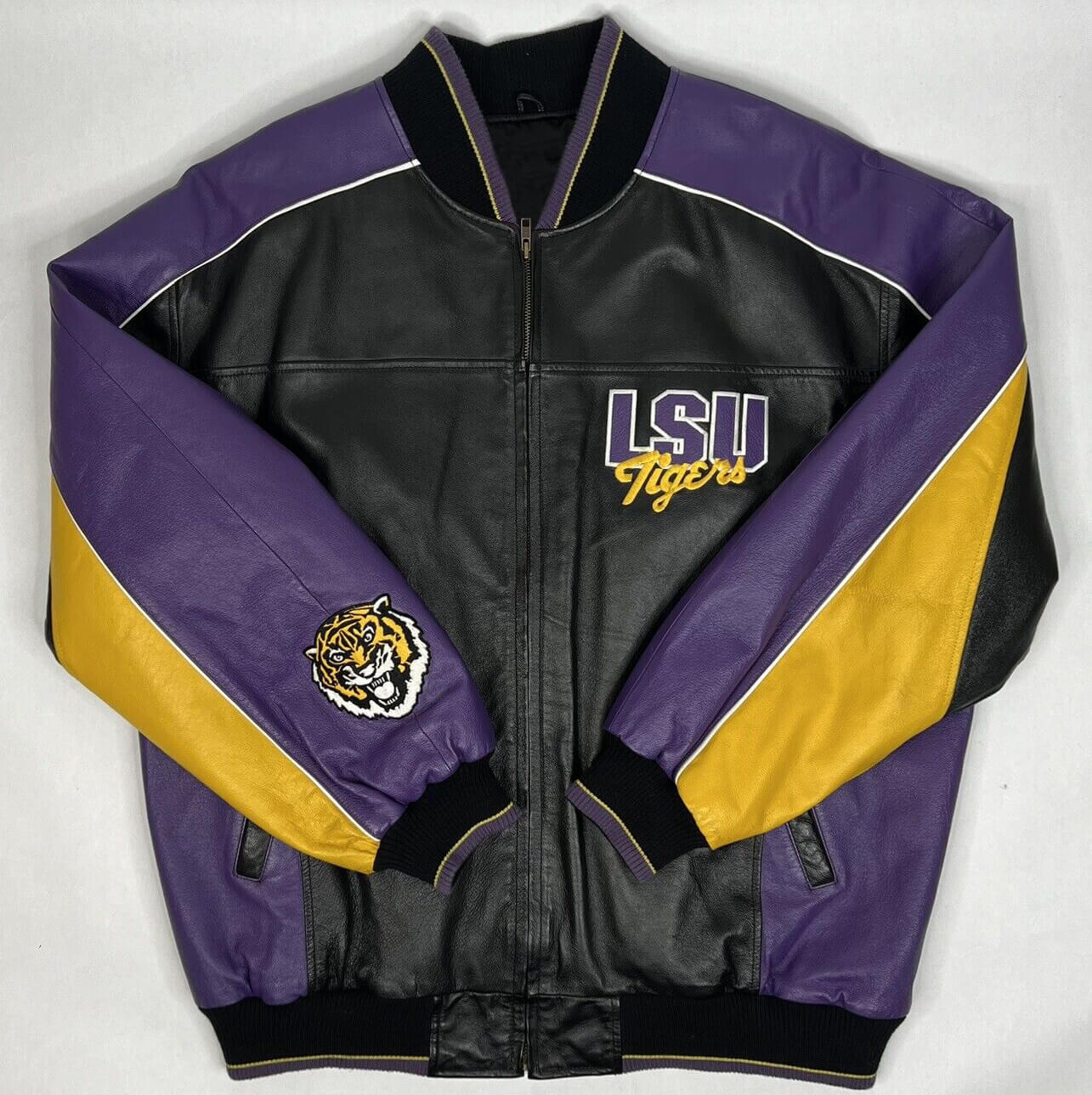Vintage LSU Tigers Leather Jacket - Maker of Jacket