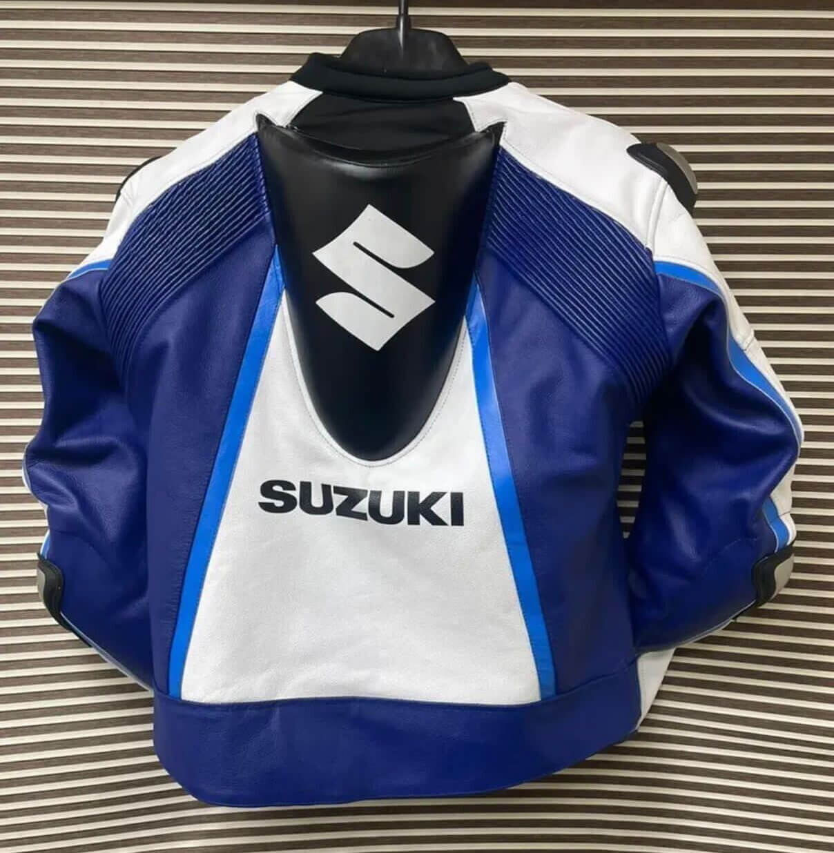 Suzuki Motorcycle Racing Leather Jacket - Maker of Jacket