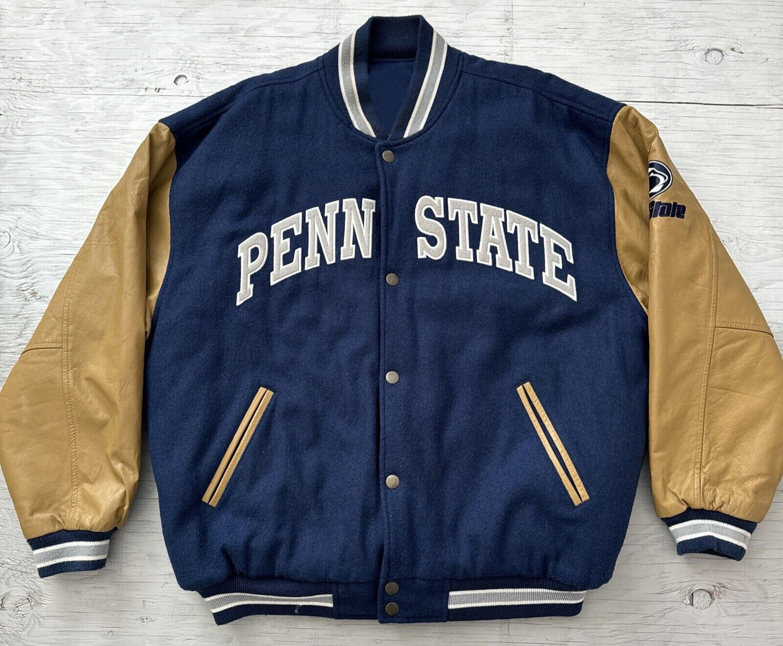 Vintage 90s NCAA Penn State Nittany Lions Varsity Jacket - Maker of Jacket