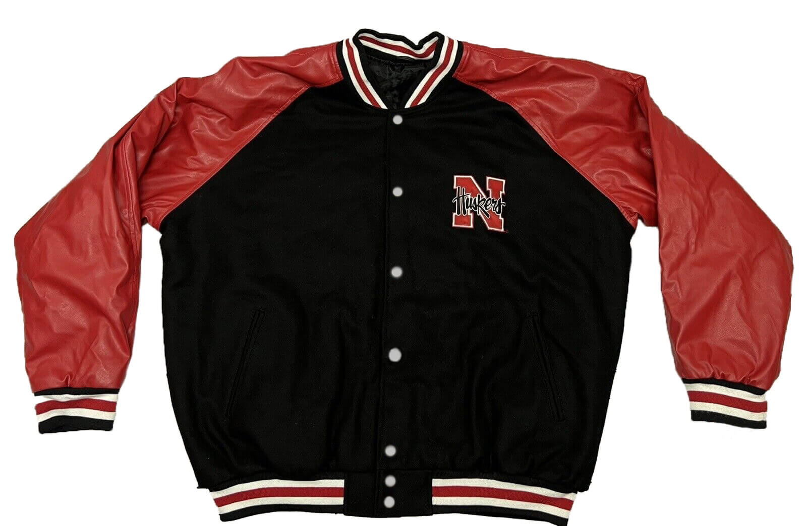 Vintage Nebraska Huskers Steve & Barry's Varsity Jacket - Maker of Jacket