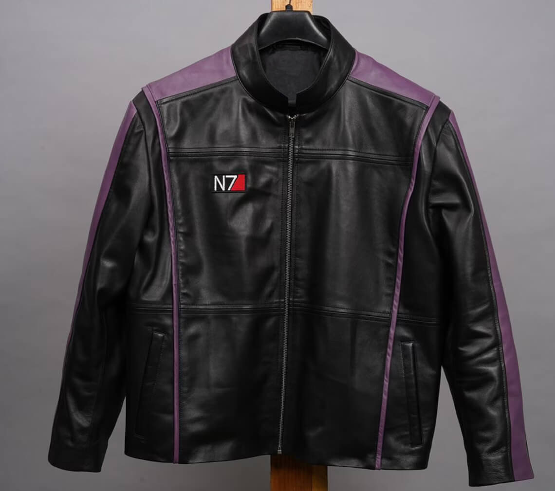 Mass Effect N7 Commander Leather Jacket - Maker of Jacket