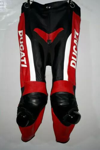 Ducati Motorcycle Racing Tricolor Leather Pant - Maker of Jacket