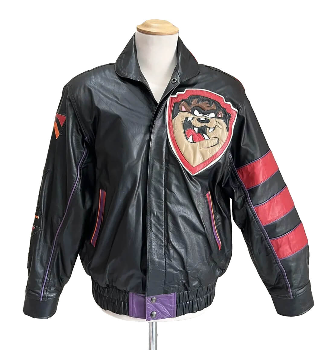 Vintage Jeff Hamilton Tazmanian Devil Leather Jacket - Maker of Jacket